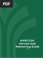 Referencing Guide DUT Harvard Referencing Style 2016 | PDF | Citation ...