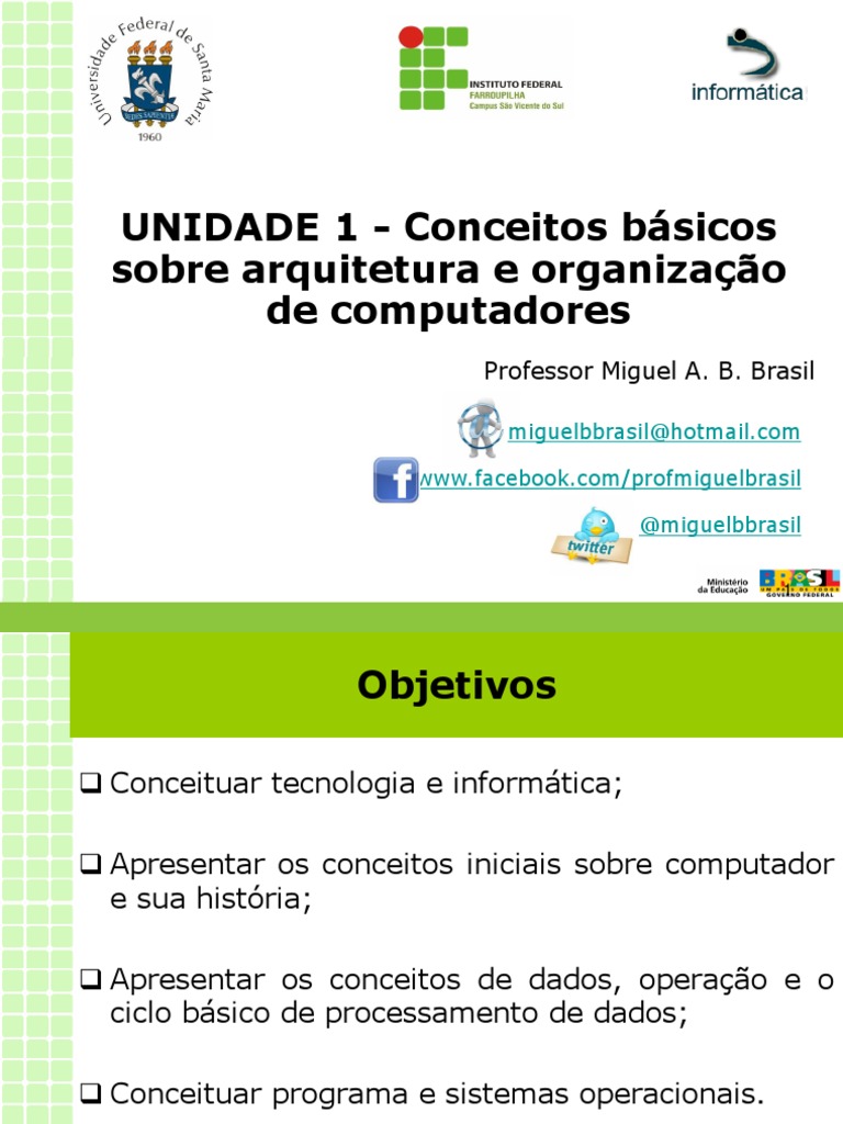 Aula 01 - Conceitos Básicos | PDF | Programas | Sistema operacional