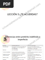 Profedeele. Contraste de Pasados. Pretérito Imperfecto e Indefinido ...