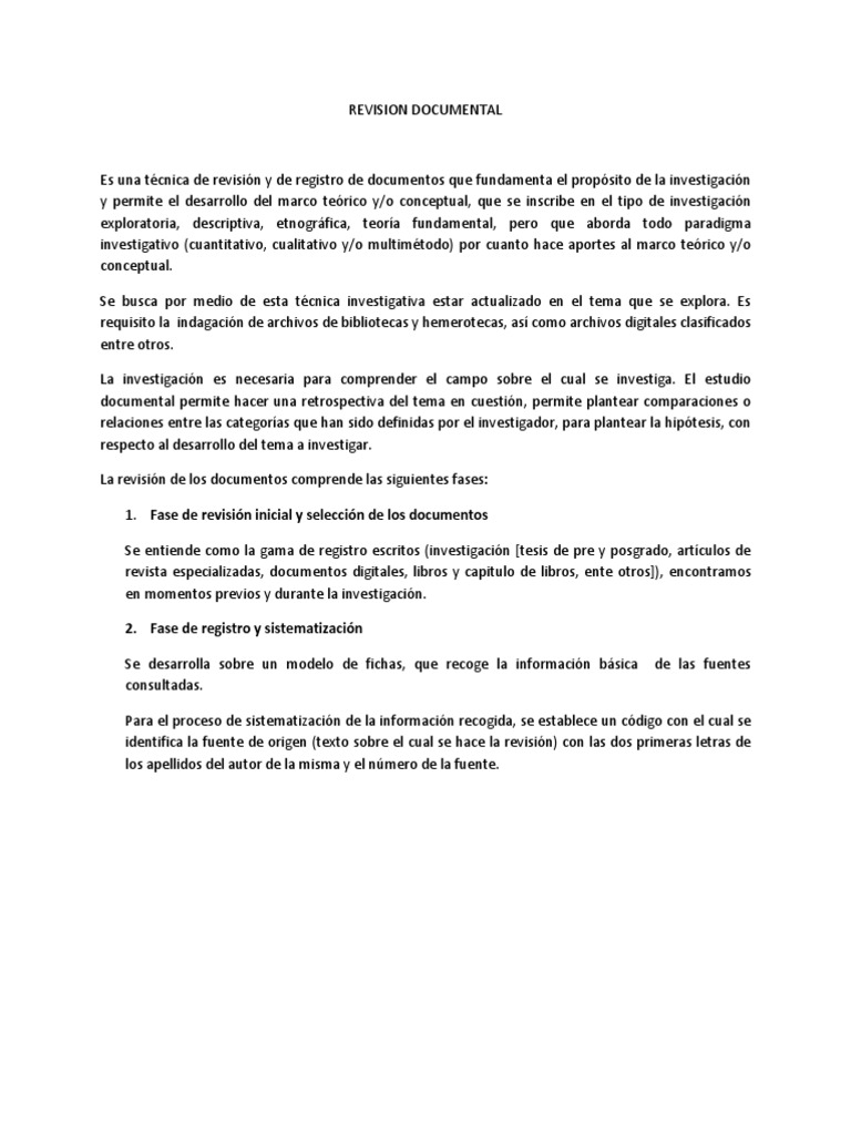 Revision Documental | Tecnología | Informática y tecnología de la ...