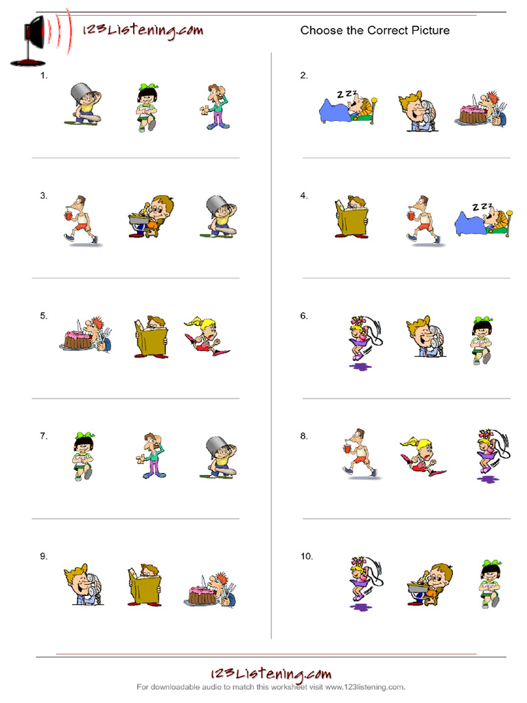 Listening Verb+Ing Kelas 4 SD Pertemuan Ke 3 | PDF