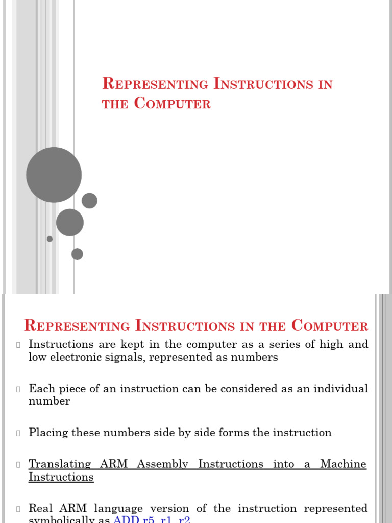 L3 - Representing Instructions in The Computer | PDF | Bit | Computer ...