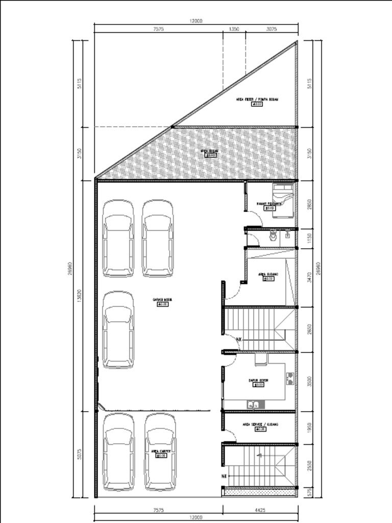 Denah LT - Basement | PDF