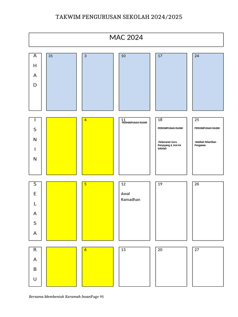 F Takwim | PDF