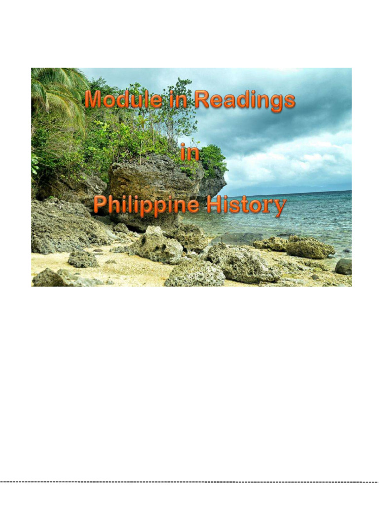 Ge 102 Module in Readings in Philippine History 1 | PDF | Primary Sources