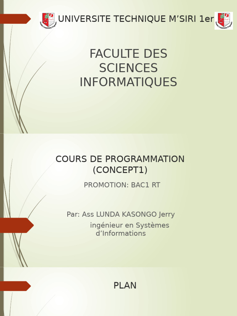 Cours de Programmation en C et Algorithmique | PDF