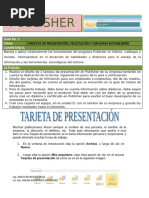 Tarjetas de Presentación en Publisher | PDF