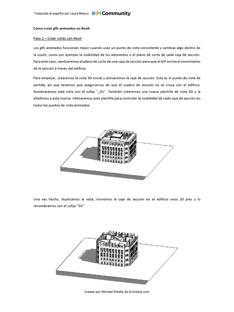 Crear GIFs animados en Revit | PDF | Ventana (informática) | Animación