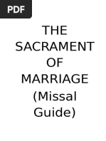 Missalette Composition Guide For Catholic Weddings in The Philippines ...