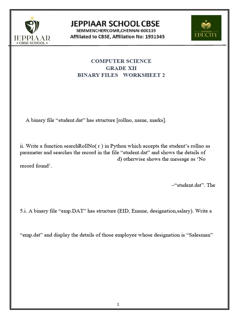 Binaryfileworkshhet2-1 20250715184647 | PDF