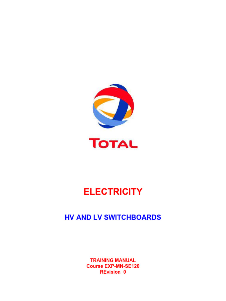 Training Manual Part 1 HV LV Switchboard | PDF | Insulator (Electricity ...