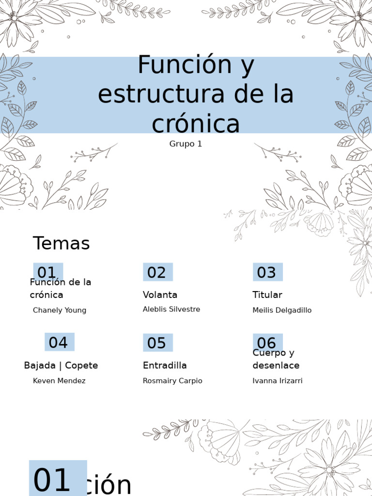 Estructura y función de la crónica | PDF