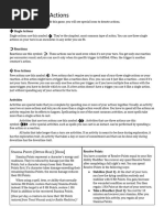 Cheat Sheet Actions and Activities in Pathfinder Second Edition | PDF ...