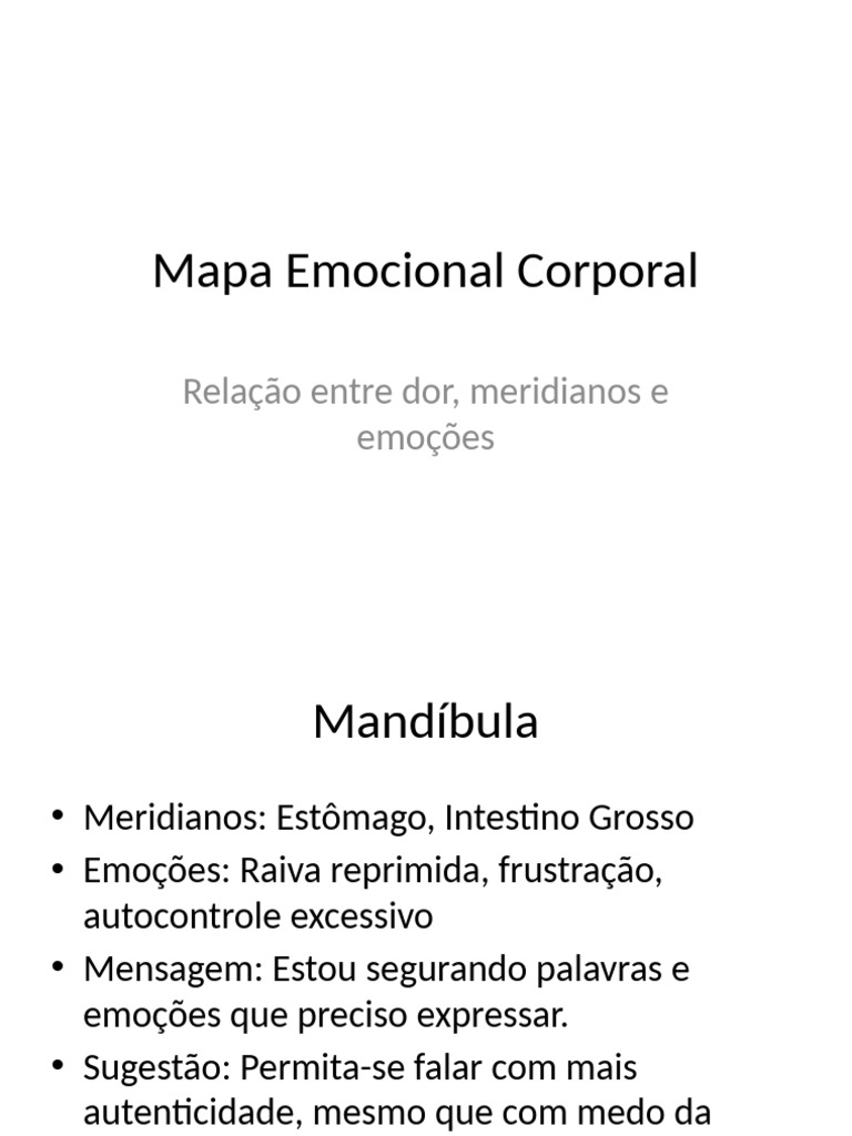 Mapa Emocional Corporal | PDF