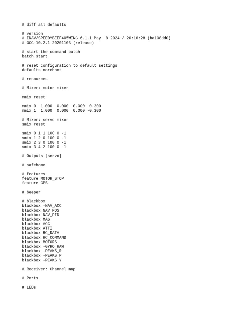 INAV_cli_backup_20250226_135023 | PDF | Control Engineering | Computer Engineering