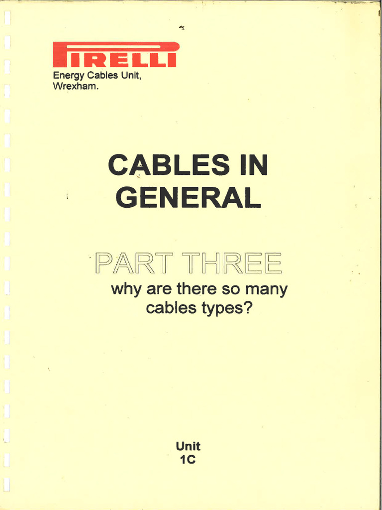 Cables in General Part 3 | PDF