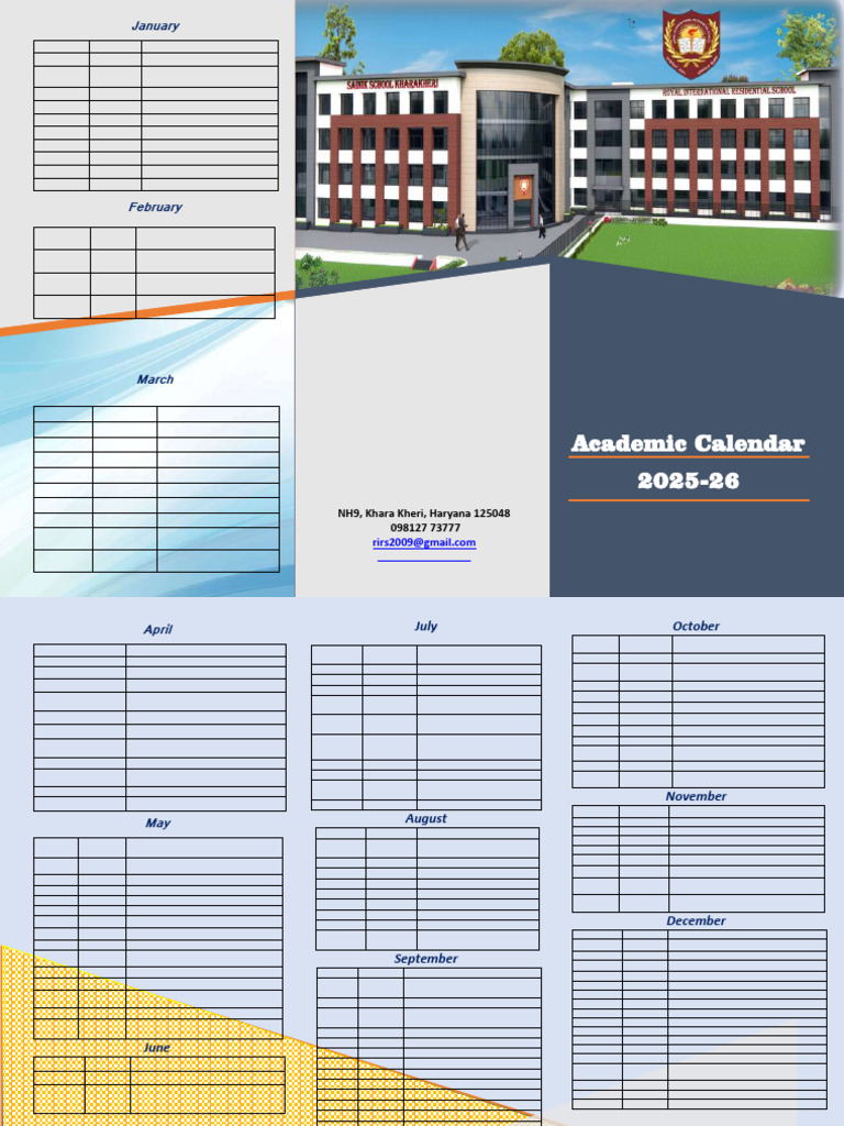 Academic Calendar 2025-26 Overview | PDF | Hindu Worship
