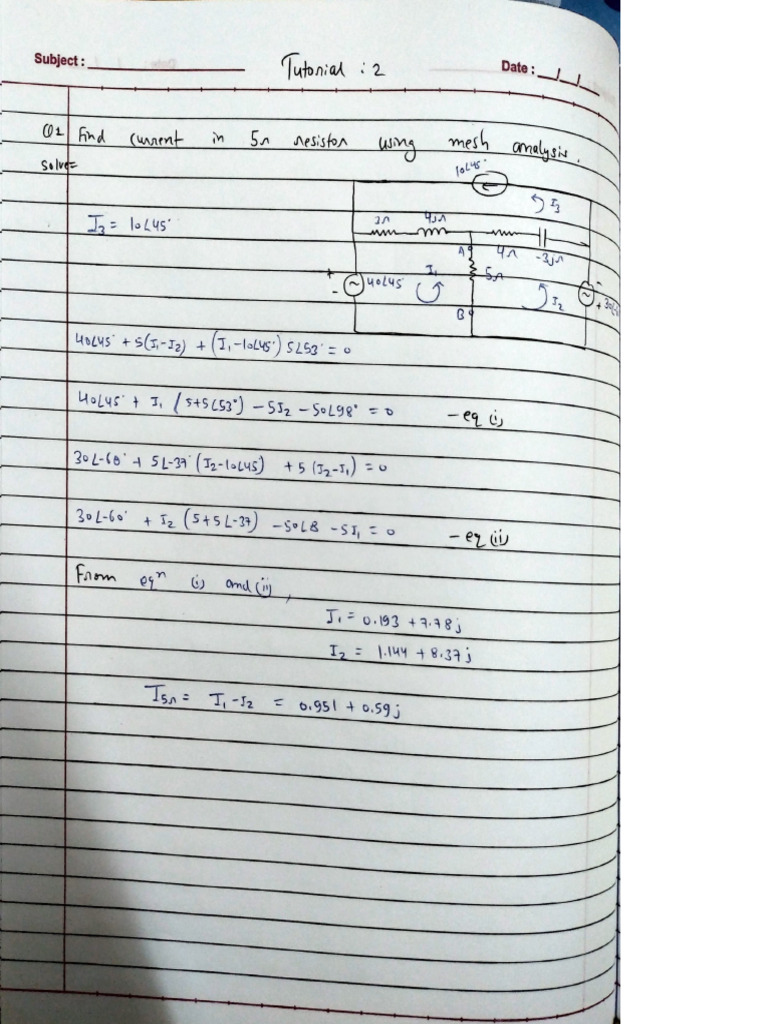 NetworkTheory Tut 2 Soln | PDF