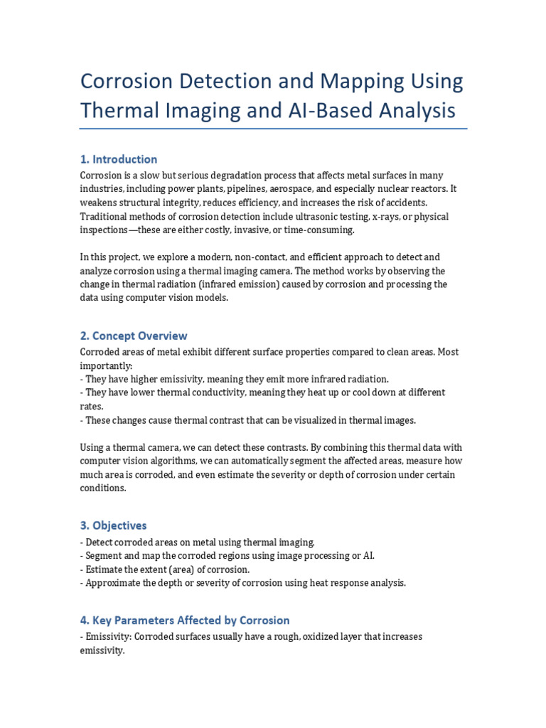 AI Thermal Imaging for Corrosion Detection | PDF | Thermography | Corrosion