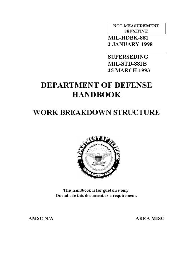 Mil HDBK 881 | PDF | Specification (Technical Standard) | Systems ...