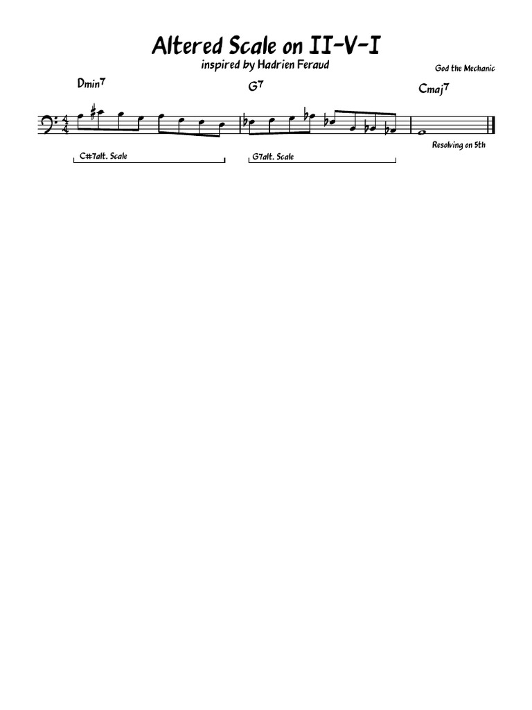 Altered Scale On II V I - 2 | PDF