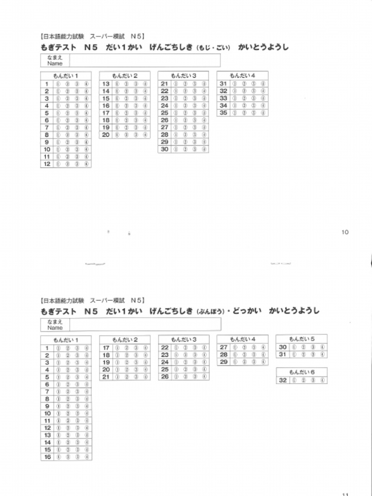 N5 - Super Sheet (10 Pieces) | PDF