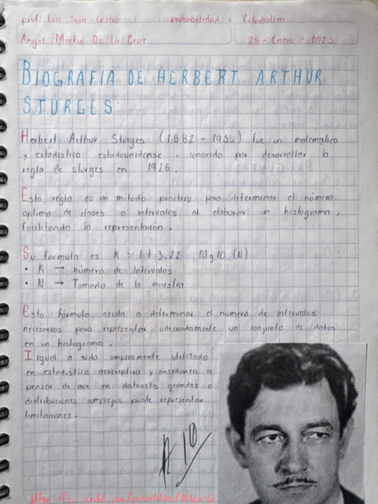 Parte 13 Unidad I Biografia de Sturges | PDF