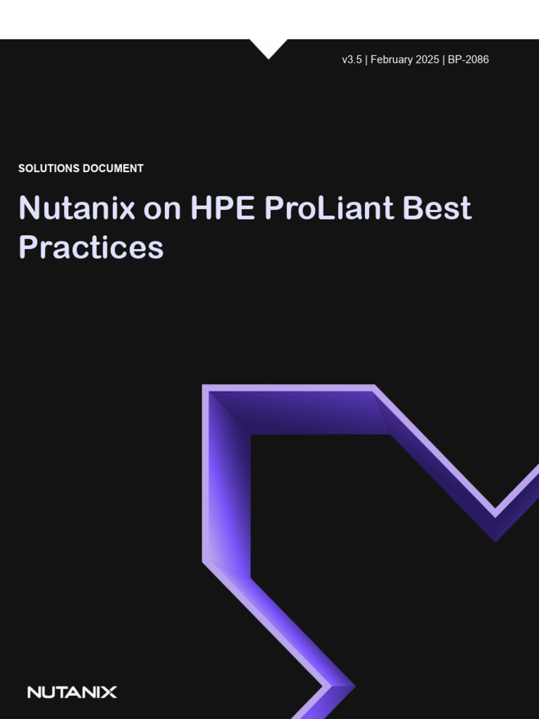 BP 2086 HPE ProLiant | PDF | Computer Network | Computer Cluster