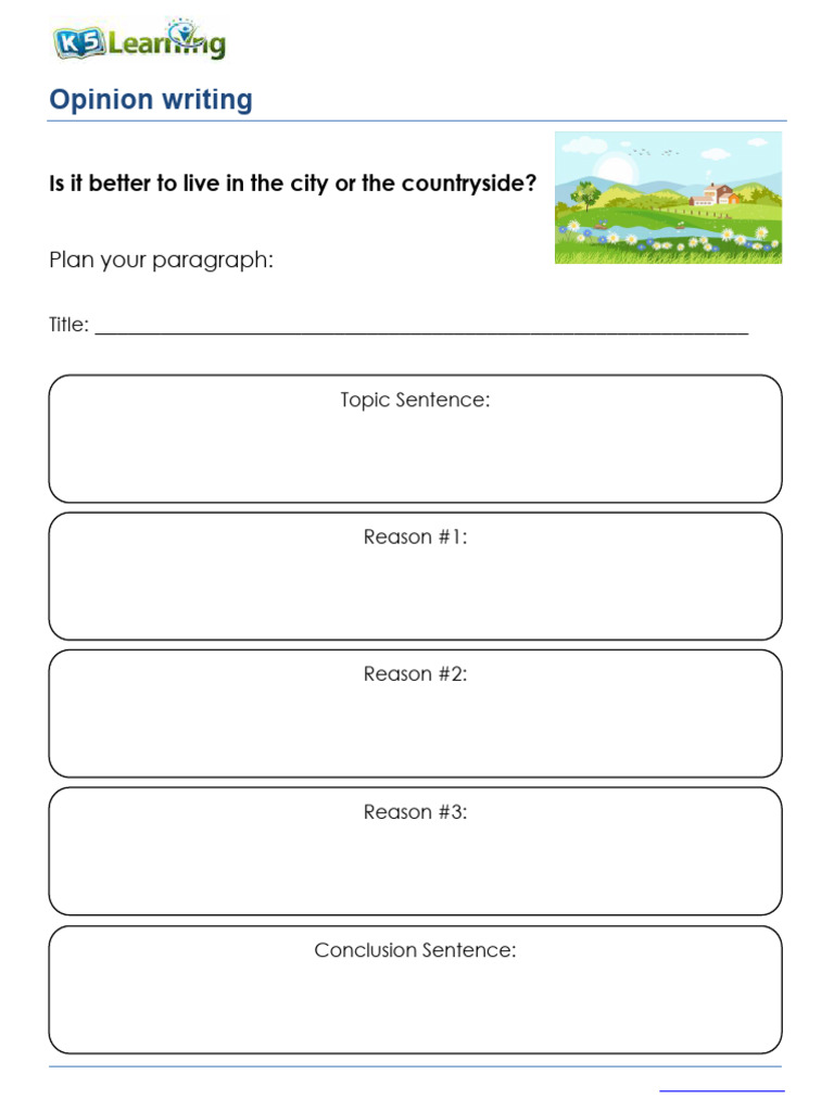 Grade 3 Opinion Writing Xwe | PDF