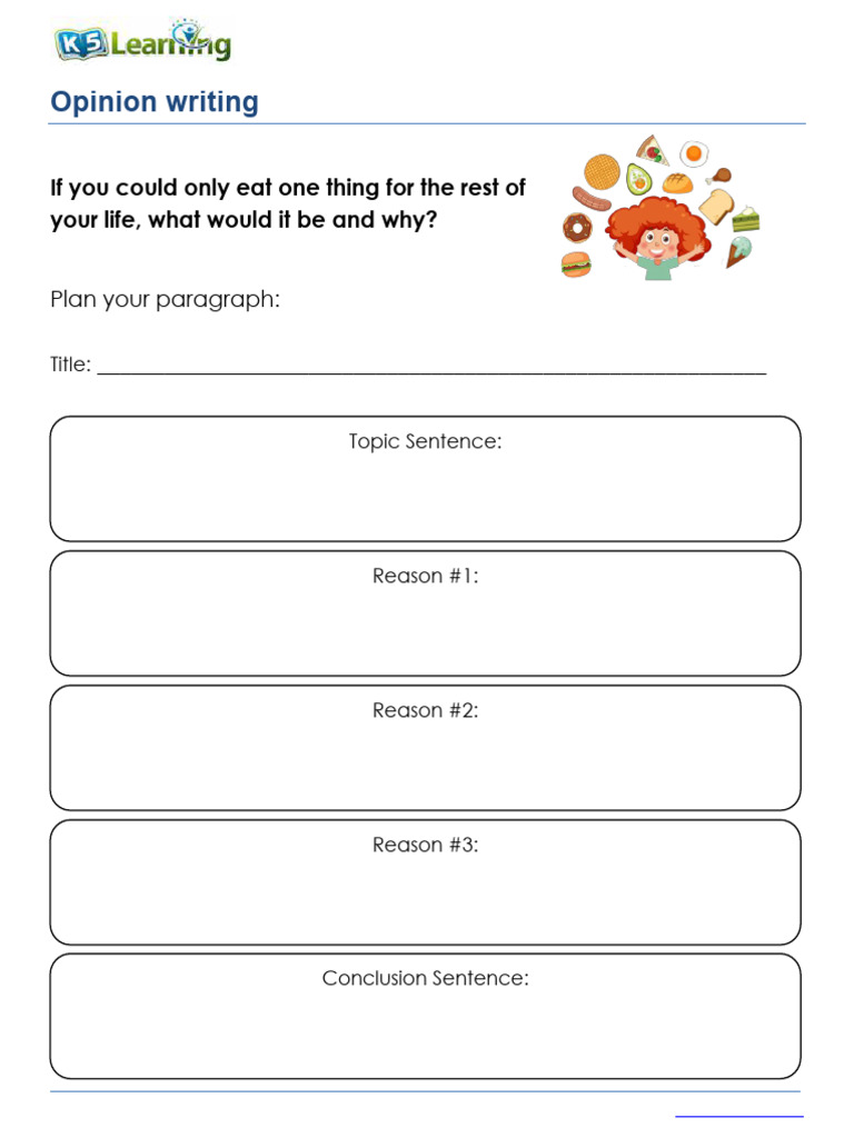 Grade 3 Opinion Writing Ze9 | PDF