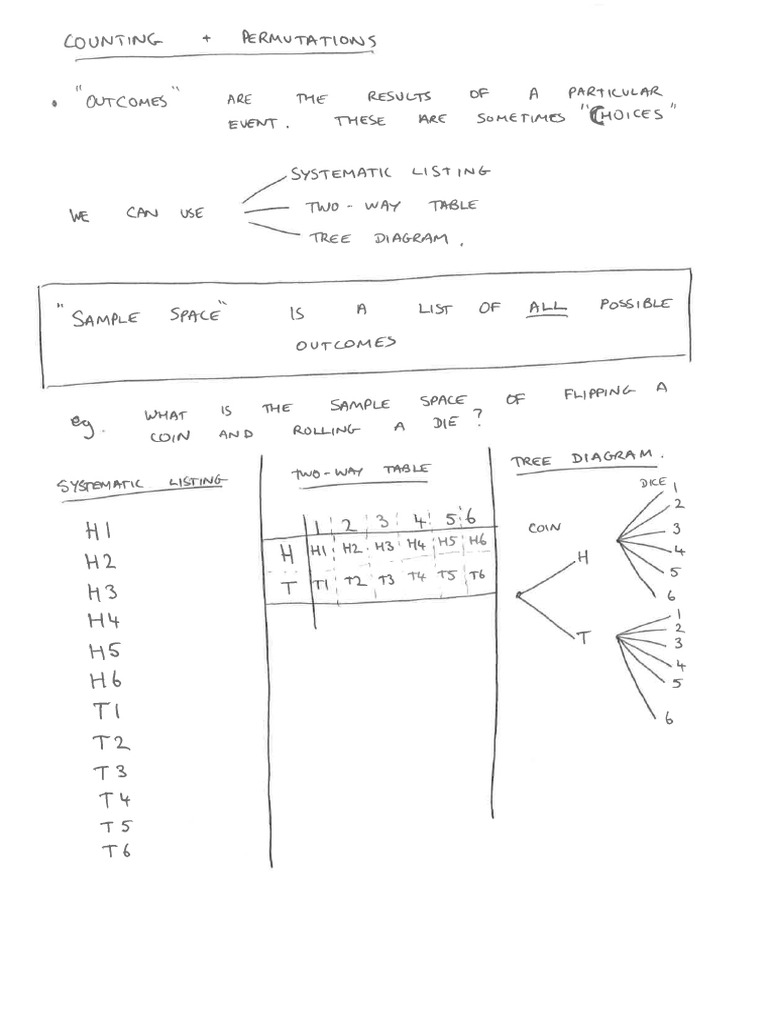 Probability Notes 1 | PDF