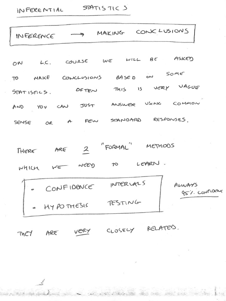 Inferential Statistics | PDF