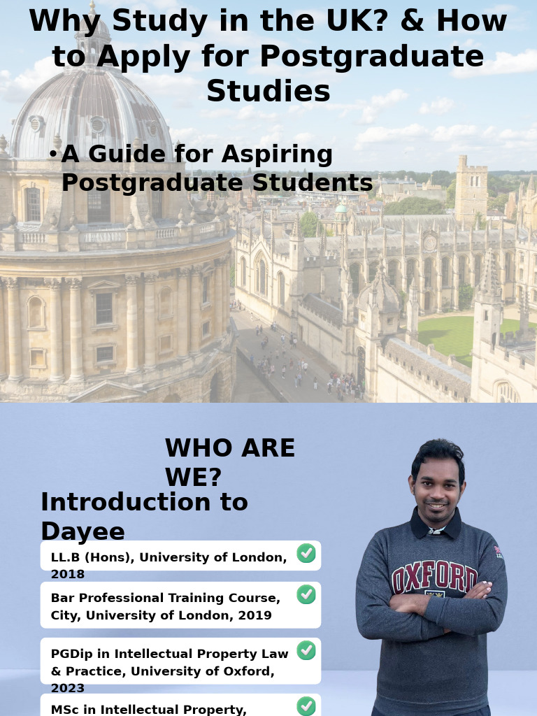 Why Study in The UK Presentation - V4 | PDF | Doctor Of Philosophy | Cost Of Living