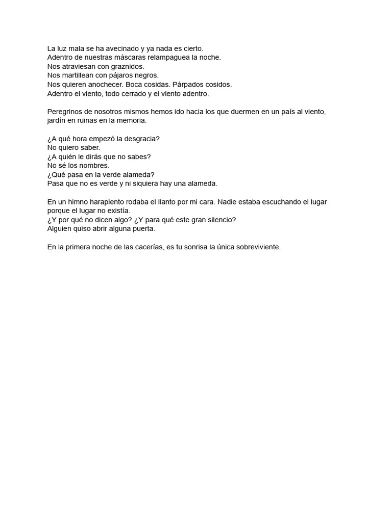 Texto Collage Pizarnik | PDF