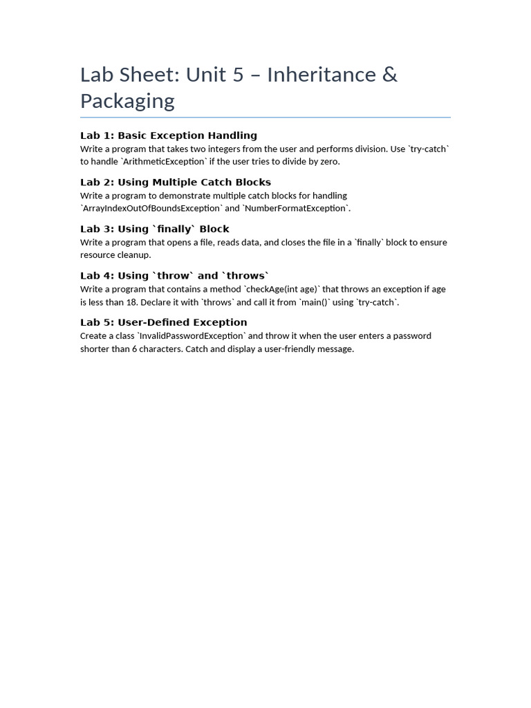 Unit5 Lab | PDF