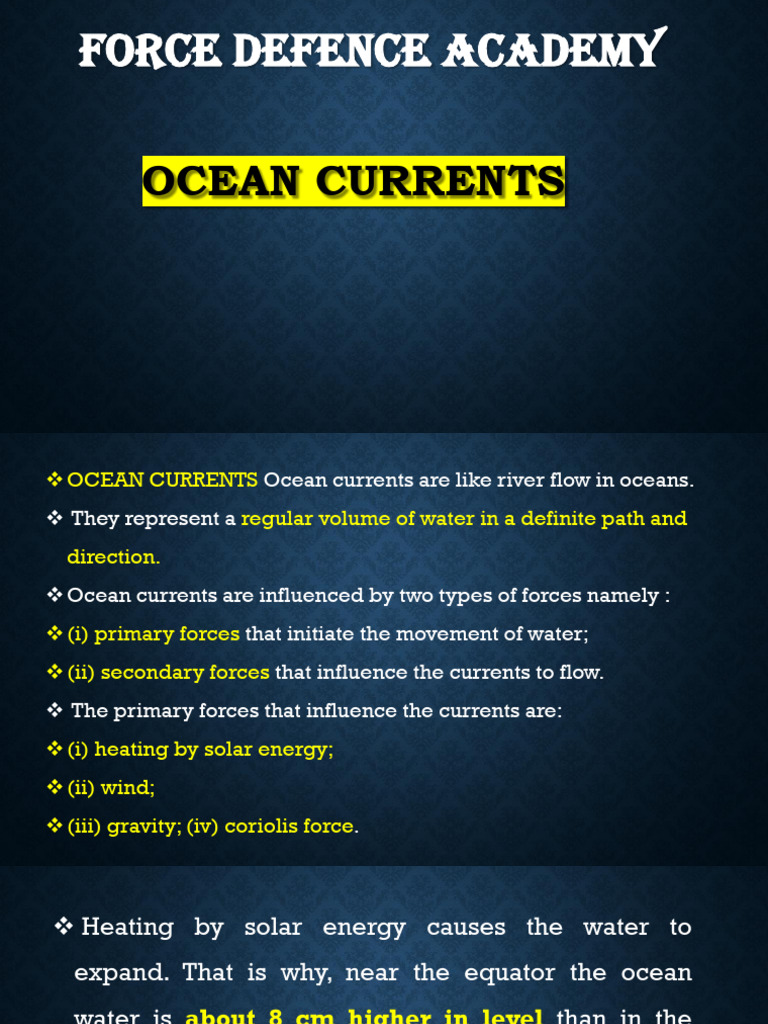 Ocean Currents - 250624 - 184429 | PDF | Atmospheric Circulation | Oceans