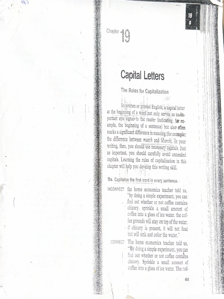 Capital Letters | PDF