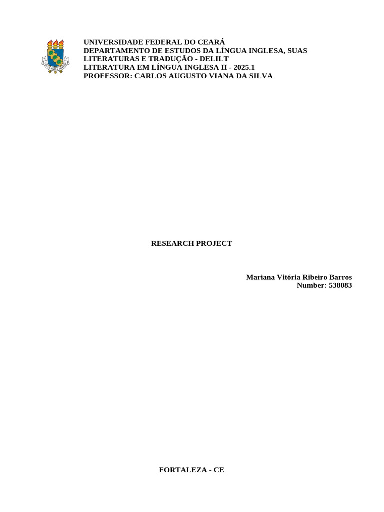 Research Project - Lit. Ing. II | PDF | American Dream | Dream
