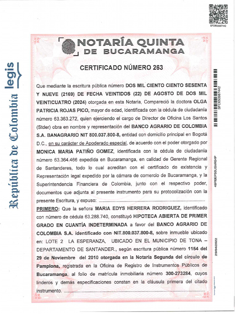 La Notaria Segunda Del Circulo de Pamplona - 202409051234 | PDF