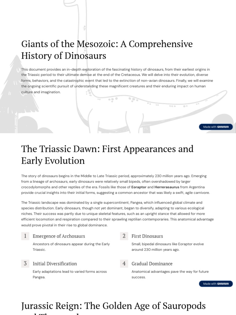 Mesozoic Dinosaurs: Evolution and Extinction | PDF | Dinosaurs | Birds