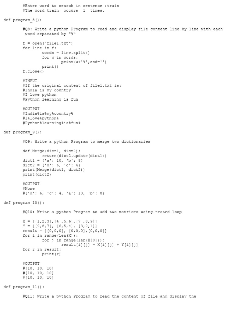 Record Programs 4 | PDF