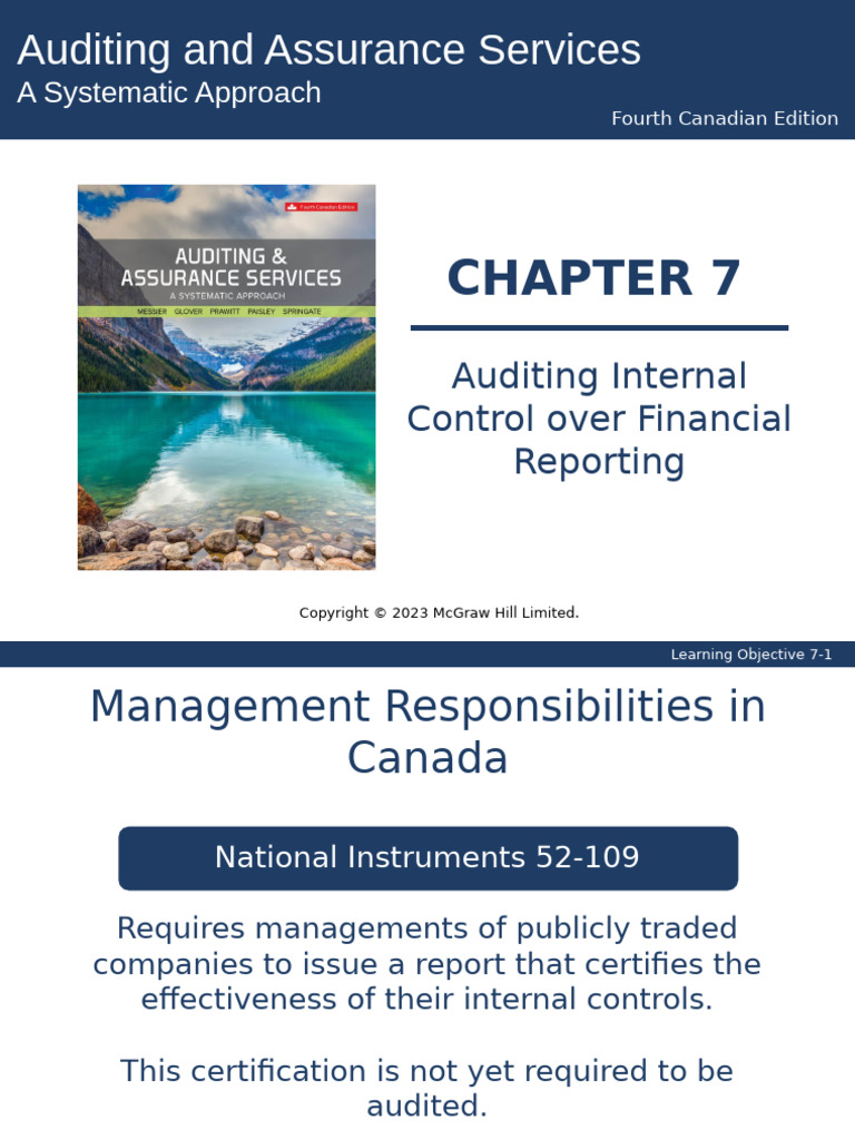 Messier4ce PPT Ch07 | PDF | Audit | Internal Control