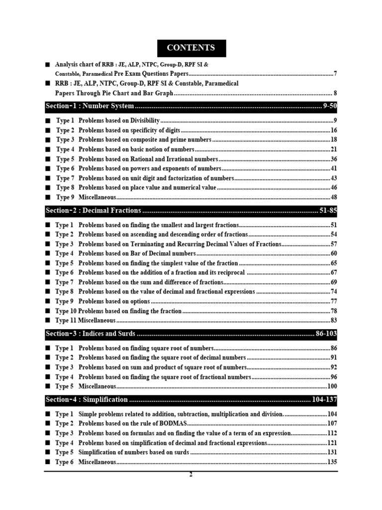 YCT RRB Math ENG 2024 TCS Pattern Chapterwise Typewise Solved Paper's Extracted | PDF ...
