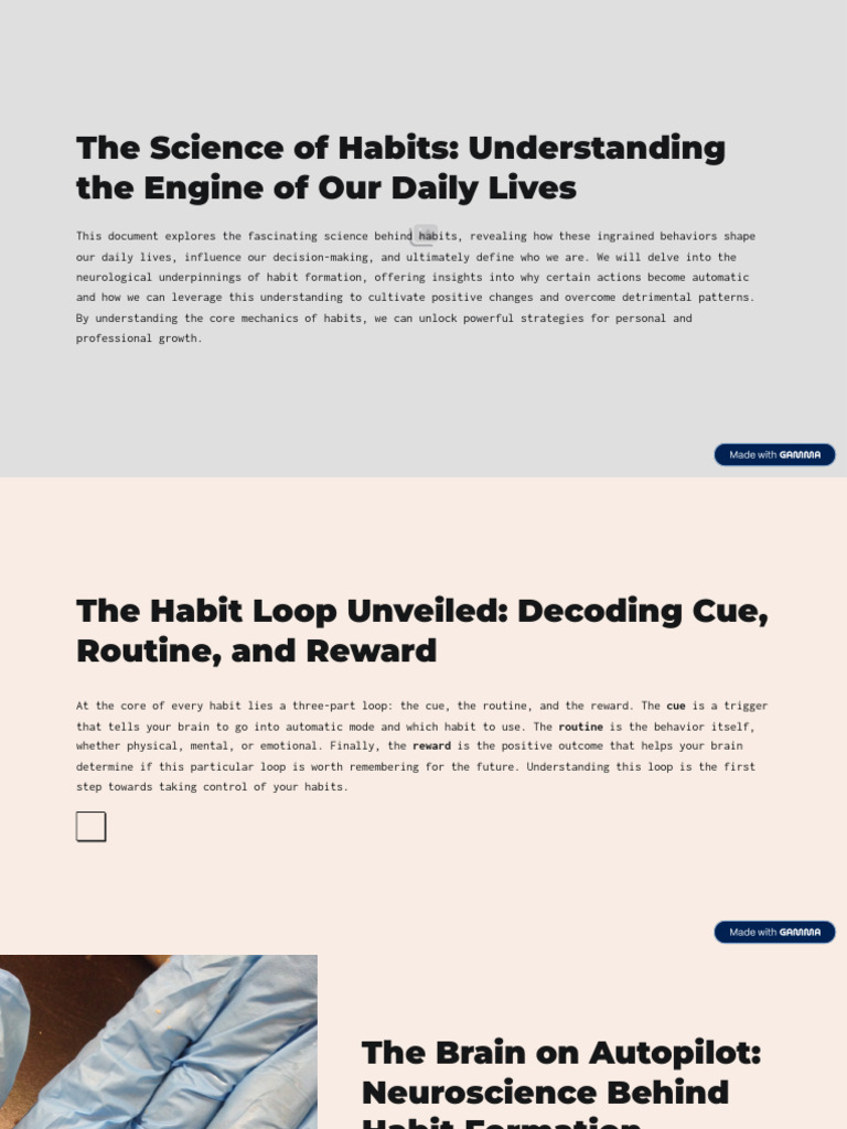 Understanding Habit Formation | PDF | Habits | Reward System