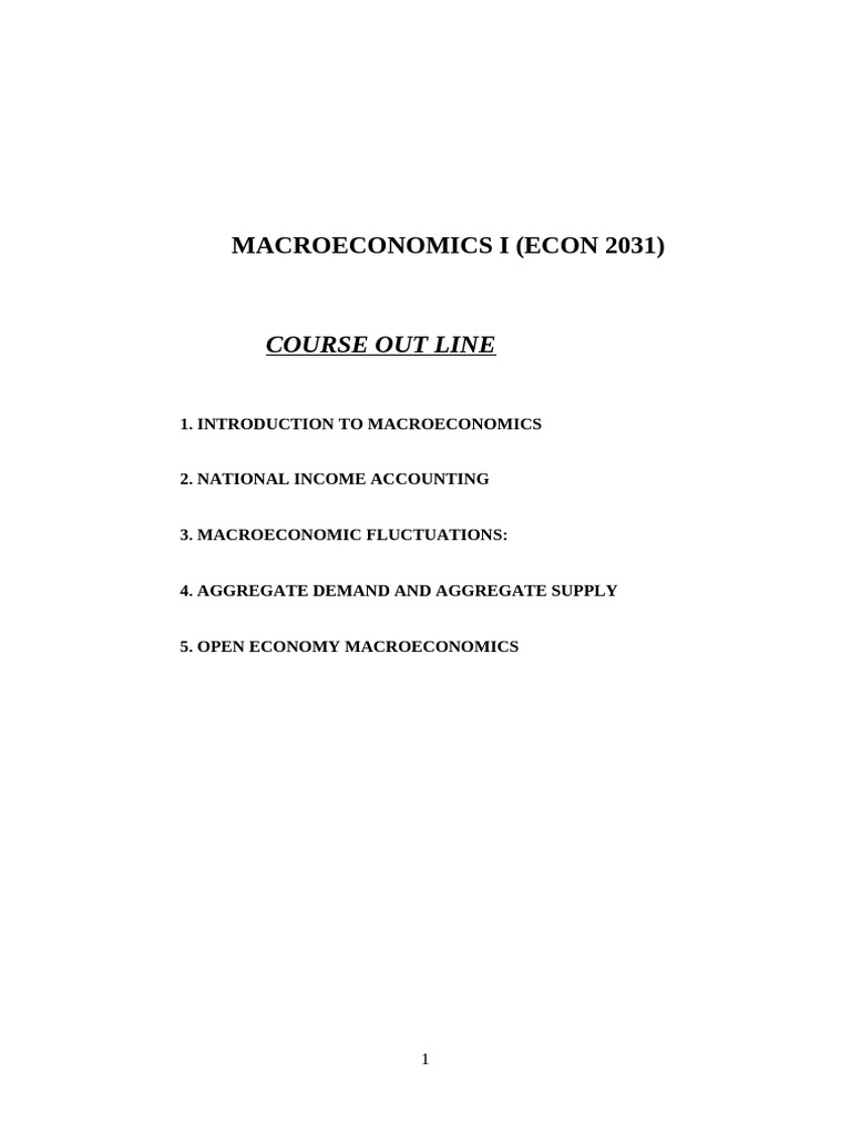 Macro I Chap - III | PDF | Cost Of Living | Macroeconomics