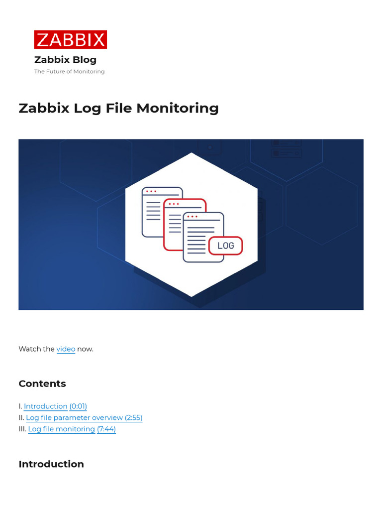 Zabbix Log File Monitoring - Zabbix Blog | PDF | Regular Expression | Proxy Server