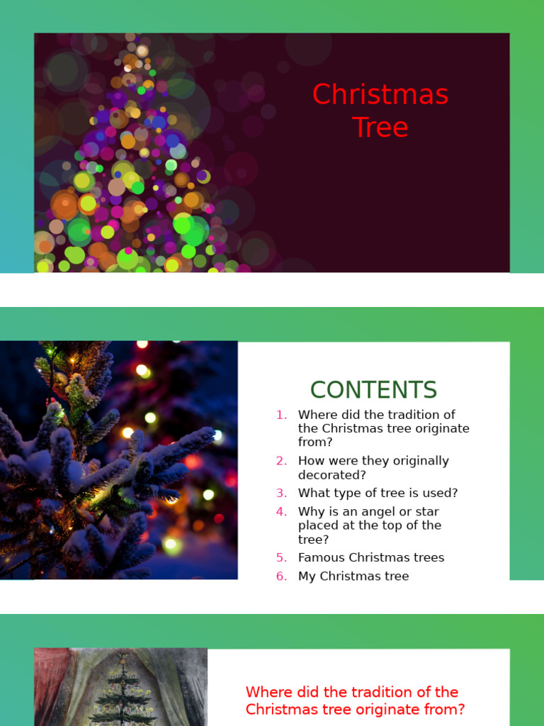Christmas Tree Project | PDF | Christmas Tree | Christmas