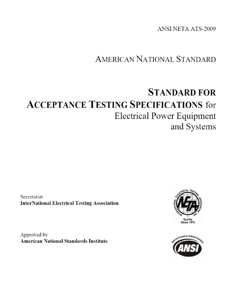 NORMA Ansi Neta Ats 2009 | PDF