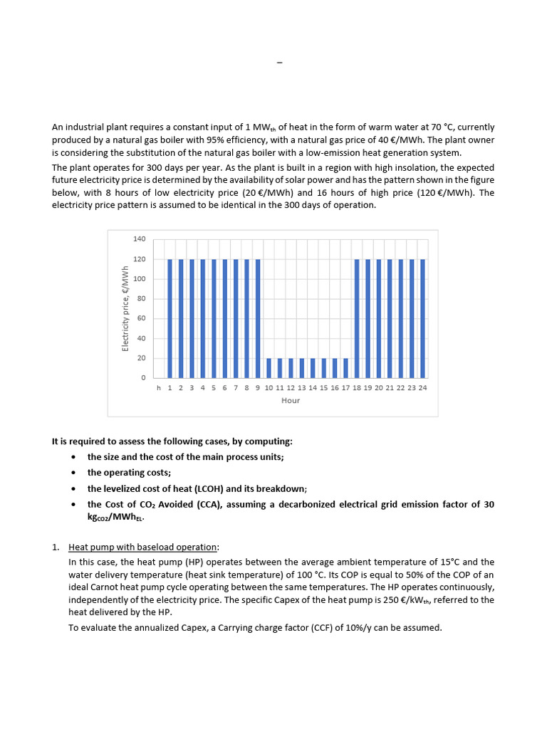 Tutorial9 - Decarbonization of Heat Supply | PDF | Energy Storage | Heat Pump