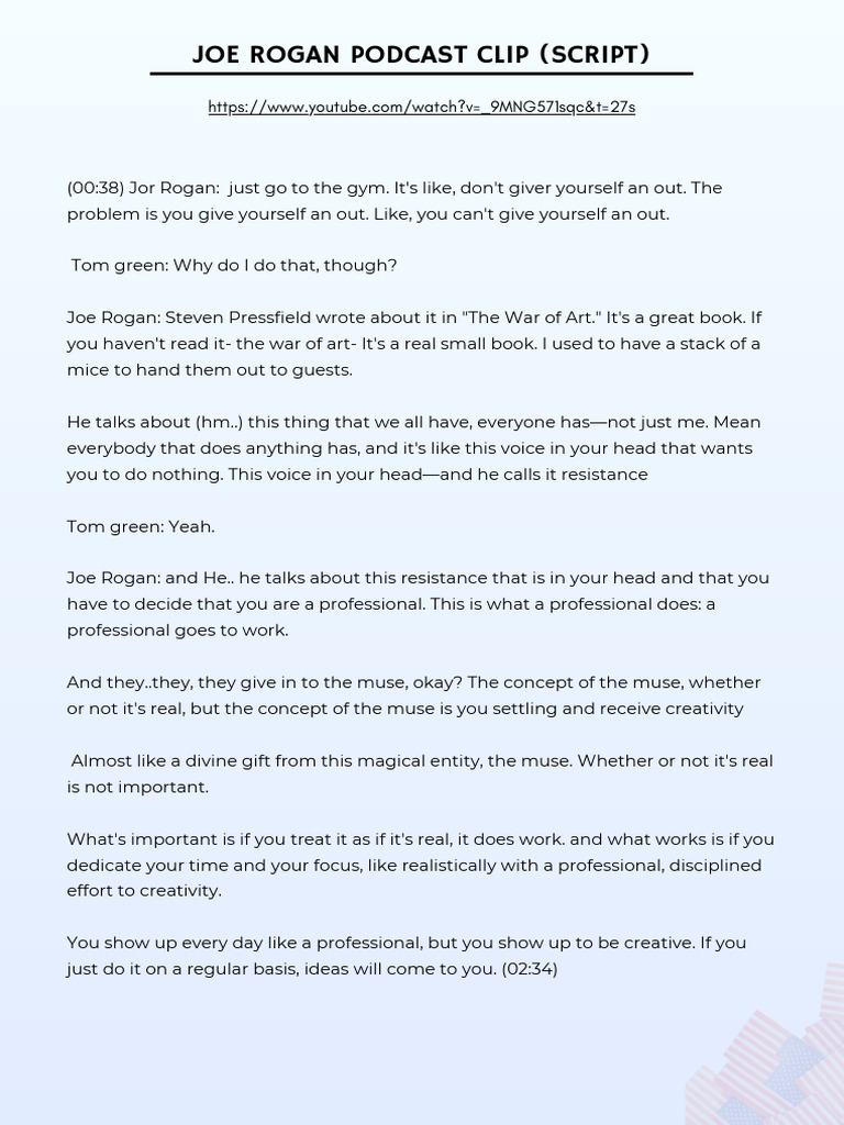 PDF Joe Rogan Script | PDF